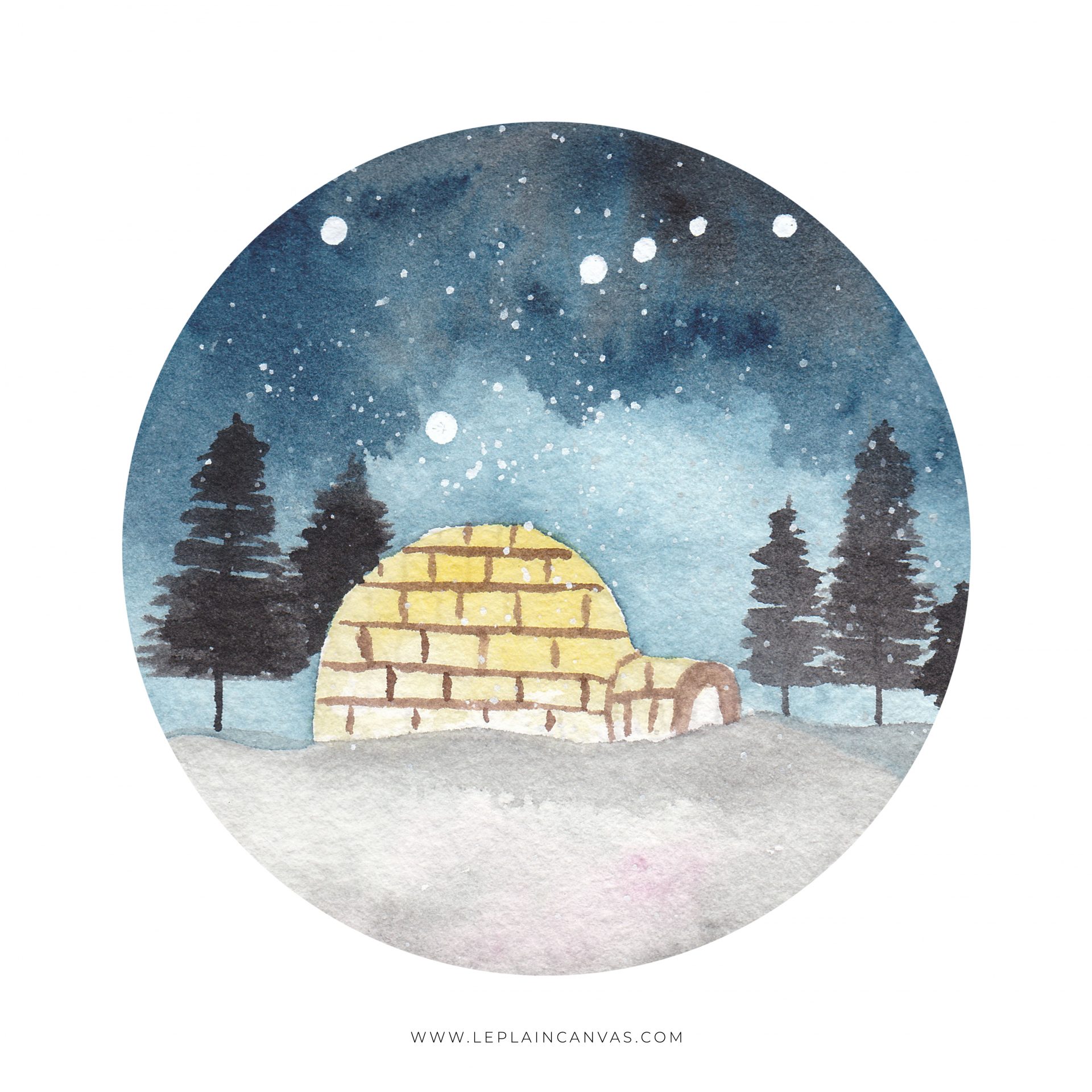 The Moon’s Insight | Christmas Igloo – LePlainCanvas