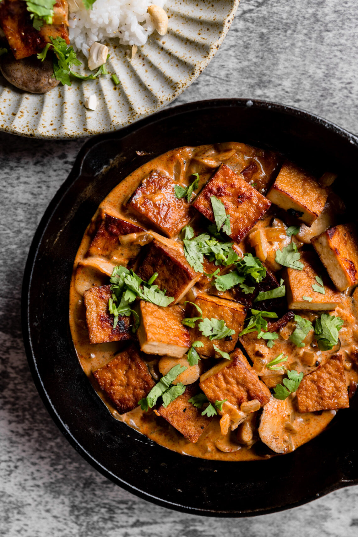 Tofu with Creamy Coconut Mushroom Sauce – LePlainCanvas