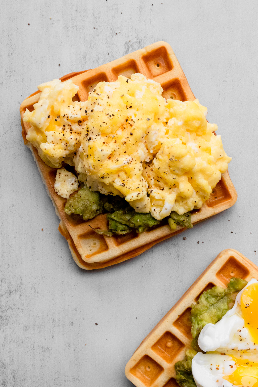 Butter Waffle with Egg – 4 Ways – LePlainCanvas