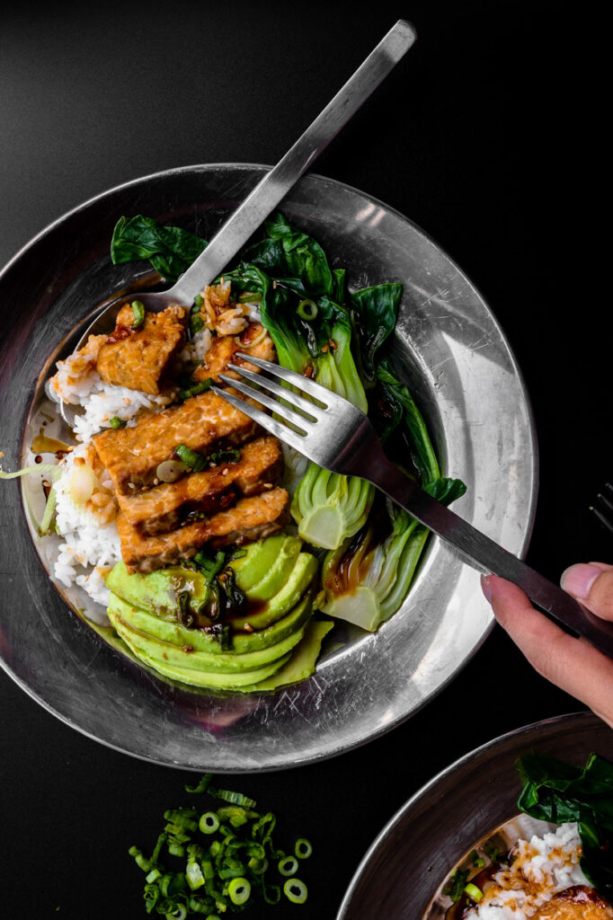 Teriyaki Tempeh Rice – LePlainCanvas
